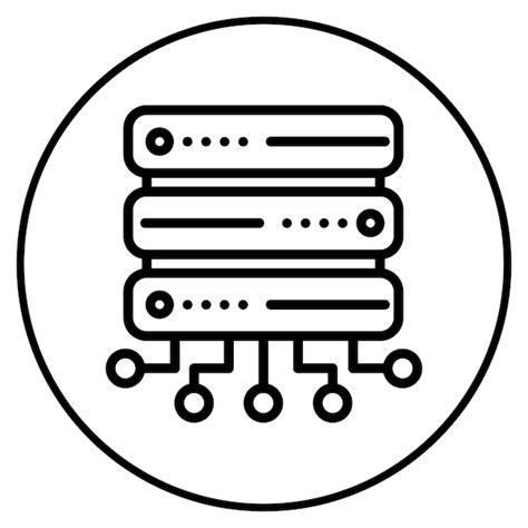Premium Vector Database Network Vector Illustration