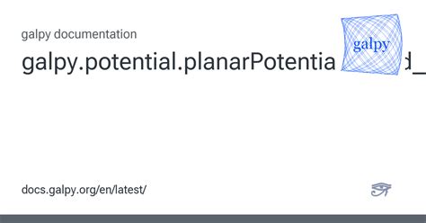galpy potential planarpotential add — galpy v1 11 1 dev0 documentation