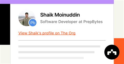 shaik moinuddin software developer at prepbytes the org