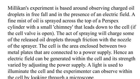 Millikan Oil Drop Method Pptx