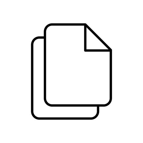 Copy Icon Set Duplicate Document Paper Or Sheet Symbol Copy Data Sign