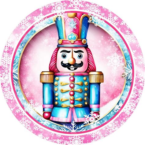 Nutcracker Sign Nutcracker Wreath Sign Blue Christmas Sign Etsy