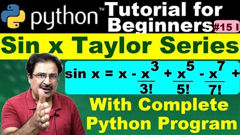 Python Taylor Series Sin Sin X Taylor Series In Python Sin X Python Code Taylor Series