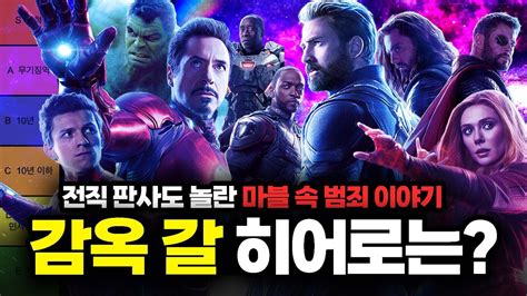 빌런 잡으려다 도시 풍비박산 내는 아이언맨 징역xx년 마블 히어로 형량 순위매기기 Youtube