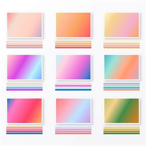 Premium Vector Gradient Color Set Element Set
