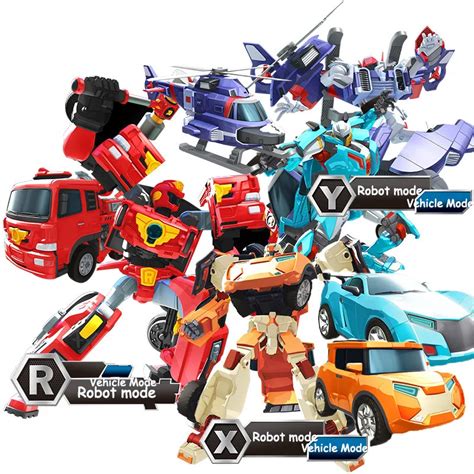 토봇 전사 변신 로봇 슈퍼 버전 장난감 만화 한국 애니메이션 변신 자동차 비행기 액션 피규어 차량 소년 Aliexpress