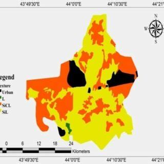 Spatial Variability Of Soil Texture In The Study Area Download Scientific Diagram