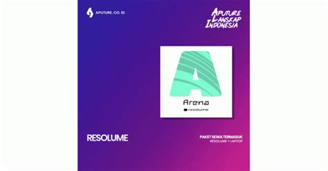 Sewa Lisensi Resolume Jabodetabek Pt Aputure Lanskap Indonesia