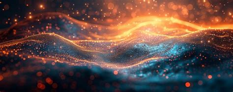 Abstract Landscapes Of Interconnected Nodes Wallpaper Premium Ai