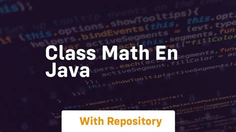 Class Math En Java Youtube