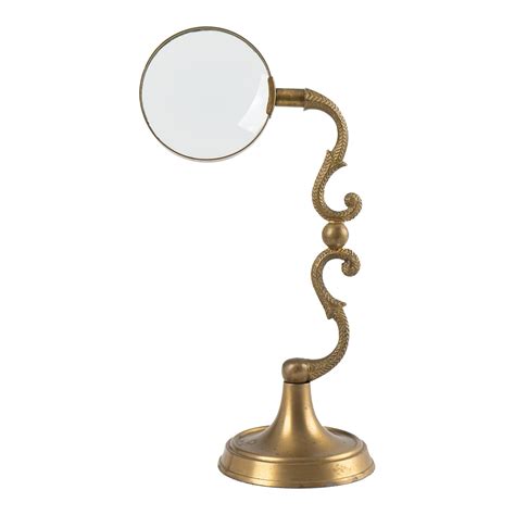 Vintage Brass Magnifying Glass Chairish