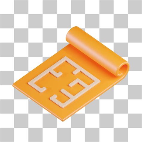 Premium Psd Map Scroll 3d Icon