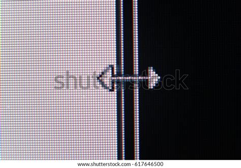 Black Screen Monitor Cursor Stretches White Stock Photo Shutterstock
