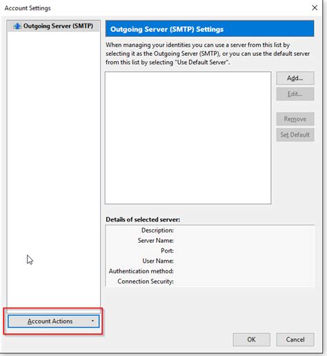 Setting Up A New Email Account In Thunderbird Conetix