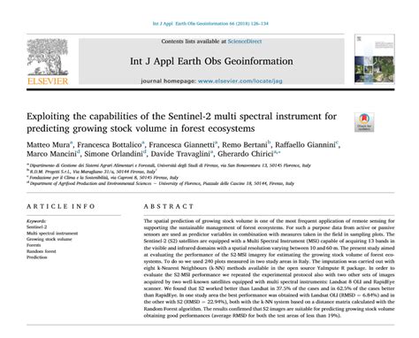 Exploiting The Capabilities Of The Sentinel 2 Multi Spectral Instrument For Predicting Growing