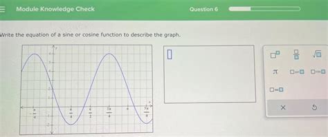 Solved Write The Equation Of A Sine Or Cosine Function To Chegg