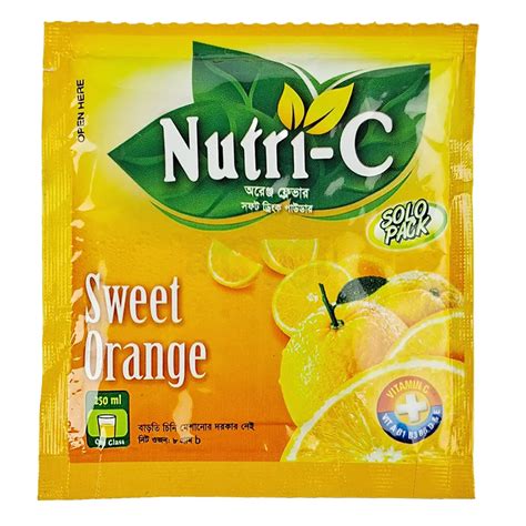 Nutri C Sweet Orange Instant Powder Drink 8gm Arogga Ltd