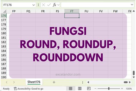 Rumus Round Roundup Rounddown Membulatkan Angka Di Excel