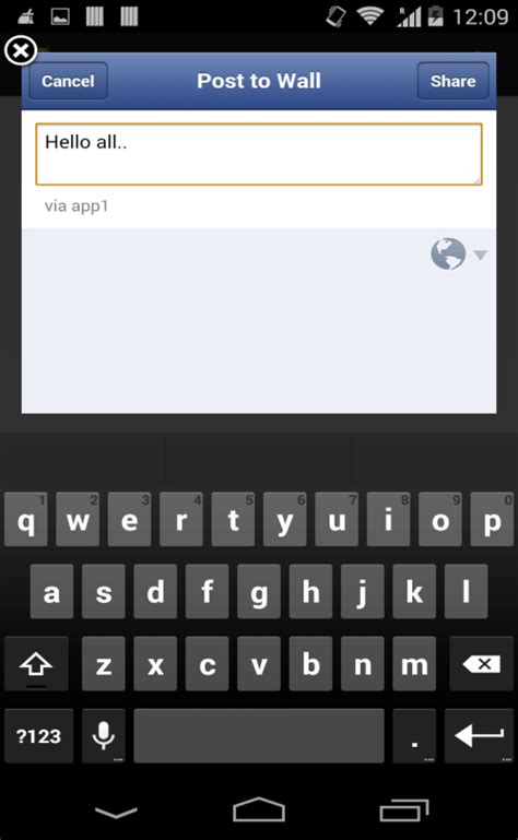 Post On Facebook Wall Using Android Sdk Connect Api