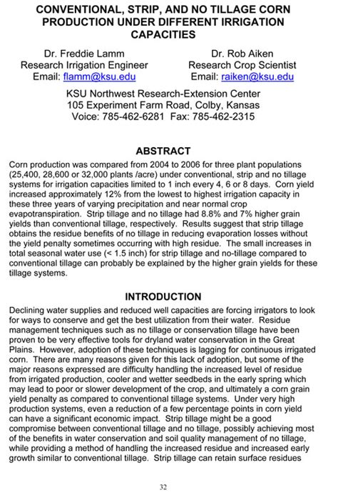 Central Plains Irrigation Association Technical Papers 2007