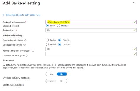 create an application gateway with path routing to backend pools