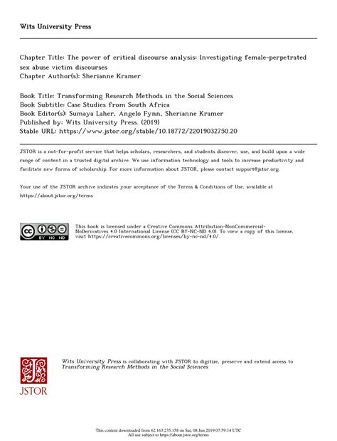 Pdf The Power Of Critical Discourse Analysis Investigating Female