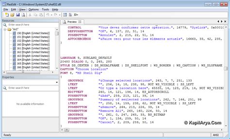 Resedit Free Utility To Edit Windows Resource Files