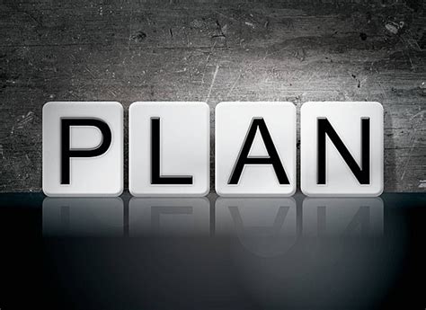Plan Concept Word Art Illustration Objective Procedure Vector Vector