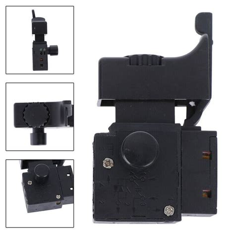 Fa2 6 1bek Black 6a 250v Electric Hammer Drill Speed Control Trigger Button Switch Power Tools