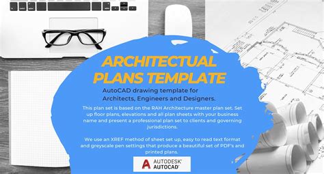 Autocad Drawing Template For Architectural Plans Etsy