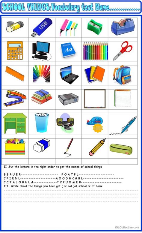 Woodward English New Vocabulary Chart Classroom Objects 2 41 Off