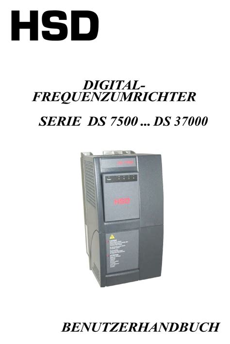 HSD DS SERIE BENUTZERHANDBUCH Pdf Herunterladen ManualsLib