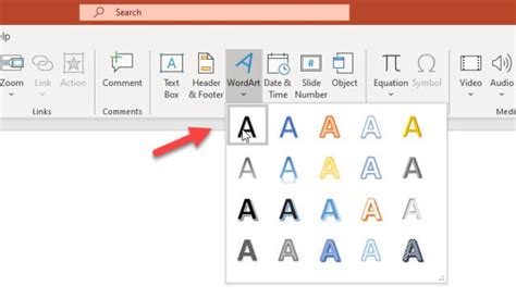 How To Insert Curved Text In PowerPoint Using WordArt