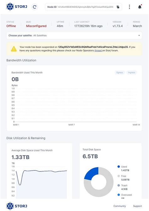 Node Offline And Misconfigured But Some Sattelites Are 100 Troubleshooting Storj Community