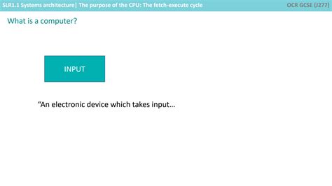 SOLUTION Gcse Ocr The Purpose Of The Cpu The Fetch Execute Cycle Studypool