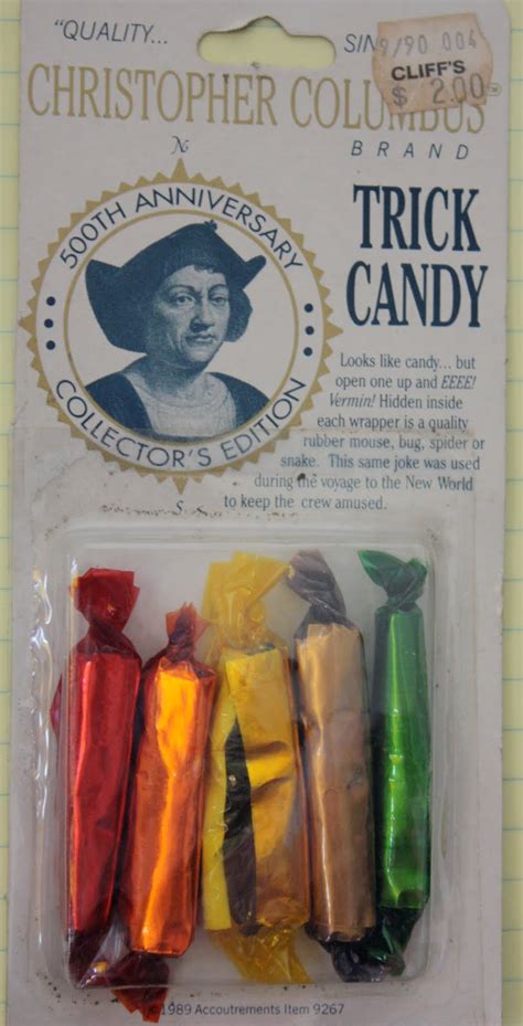 Hank Chapot Green Without Borders Christopher Columbus Brand Trick Candy Wierd Sense Of Humor