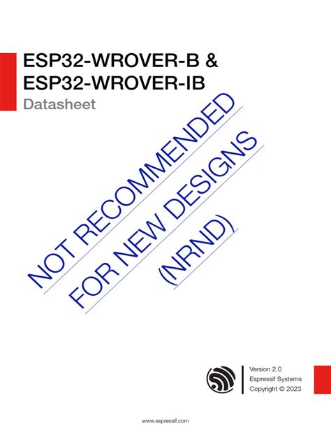 Esp32 Wrover B Datasheet En Pdf Random Access Memory Flash Memory