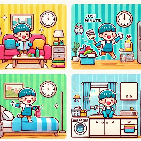 바쁜 사람들을 위한 10분 청소법 최소한의 노력으로 깔끔한 집 만들기