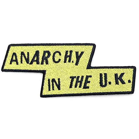The Sex Pistols Standard Patch Anarchy By The Sex Pistols Sppat