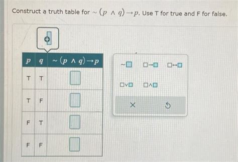 Solved 1 Construct A Truth Table For R ️ Q V P ️r Use