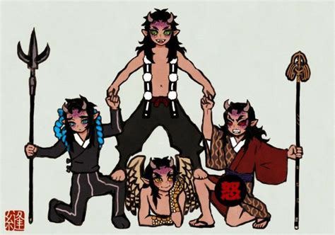 Hantengu Xtn 😭 Cute Anime Chibi Demon Slayer Upper Moon 4 Chibi