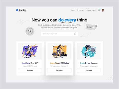 Financial Search Header Branding Website Design Web Development Design Website Design