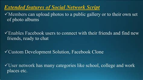 Ppt Facebook Clone Script Social Network Script Powerpoint