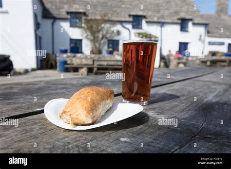 Pasty And A Pint At The Famous Square And Compass Pub In Worth