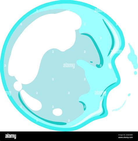Effect Soap Bubble Explosion Cartoon Vector Illustration Stock Vector Image Art Alamy