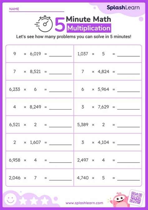 4 Digit By 1 Digit Multiplication Activities And Resources 4 Digit By 1 Digit Multiplication Activities And Resources