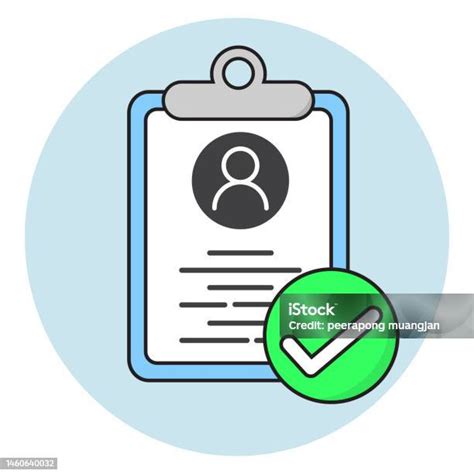 문서 확인 사용자 인증 성공 확인 표시가 있는 클립보드 벡터 그림입니다 감지기에 대한 스톡 벡터 아트 및 기타 이미지 감지기 개성 개념 검증 Istock
