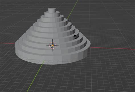 Loop Creating A Round Step Pyramid Using Geometry Nodes Blender
