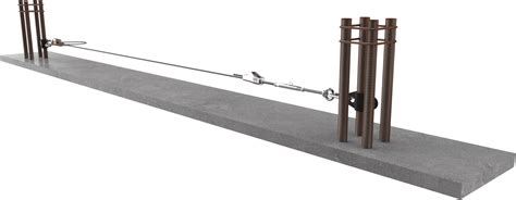 Steel Mobile Horizontal Lifeline Kaya Safety