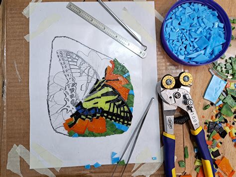 Making Patterns For Irregularly Shaped Mosaics How To Mosaic Blog